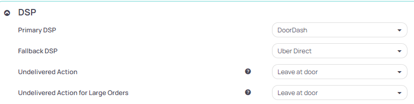 Primary and Fallback DSP setup – Cartwheel