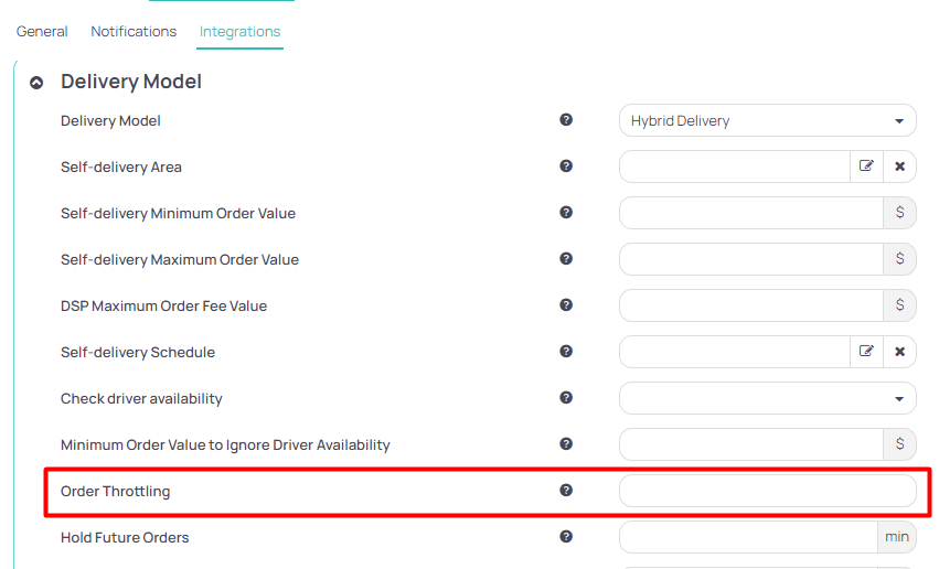 Order Throttling Rules – Cartwheel