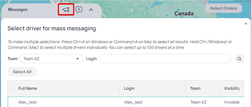 Mass Messaging for Drivers – Cartwheel