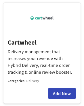 Toast Integration and Hybrid Delivery Model – Cartwheel