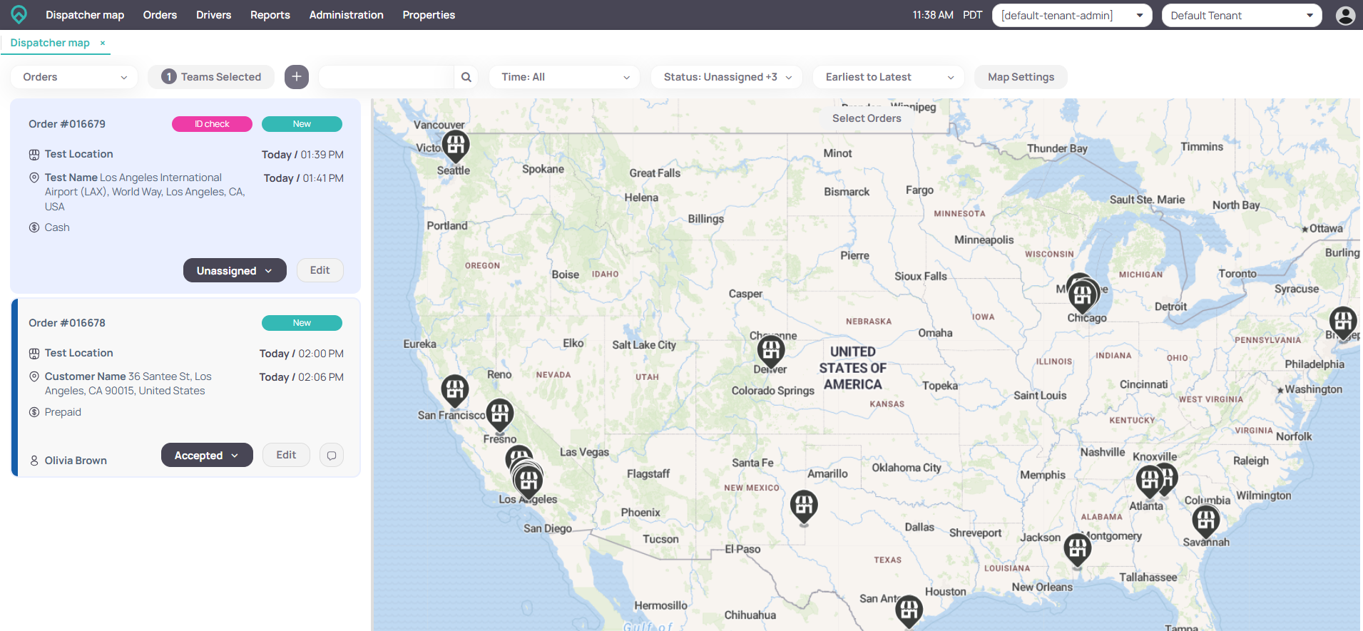The Dispatcher Map – Cartwheel