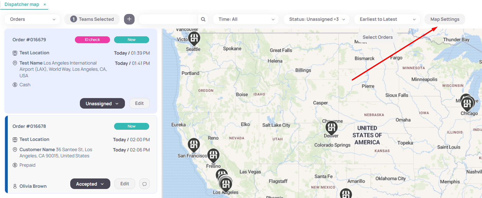 The Dispatcher Map – Cartwheel