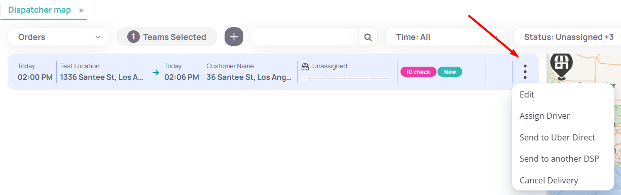 Compact View for Dispatcher Map (Beta Version) – Cartwheel