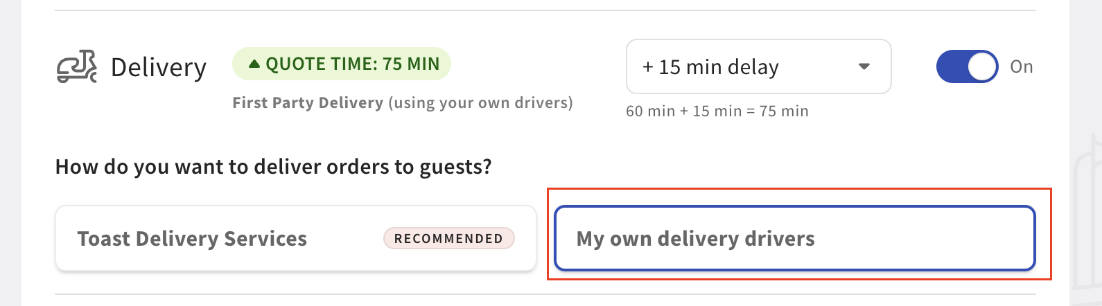 Toast UK Integration (3rd Party Delivery Model) – Cartwheel