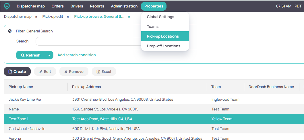 Adjusting Pick-up Location Map Point – Cartwheel